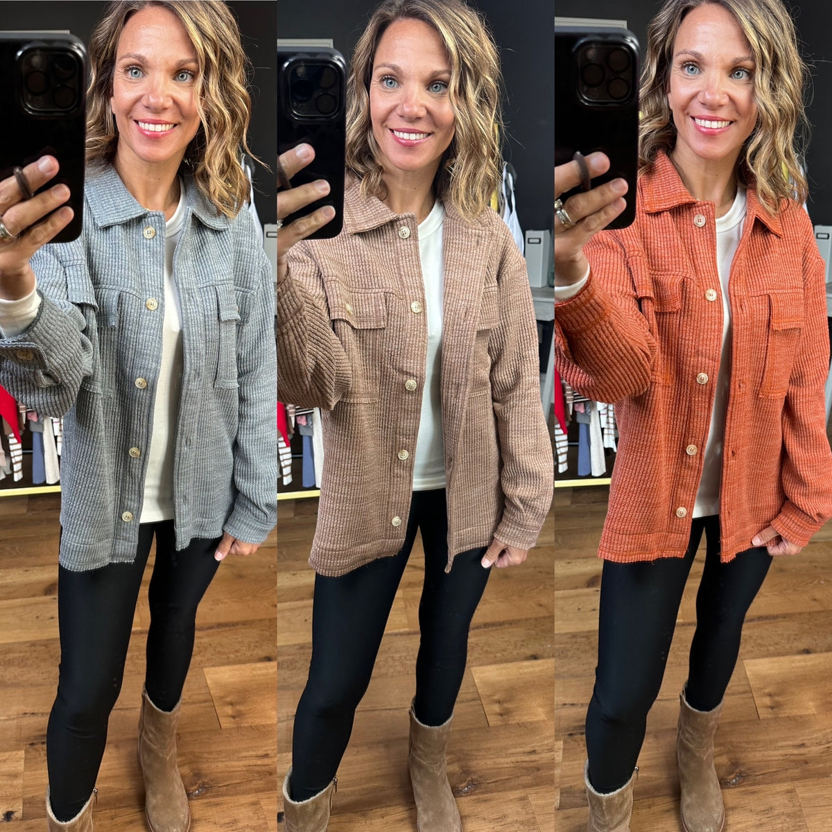 Perfect Pick Texture Shacket - Multiple Options – Anna Kaytes Boutique