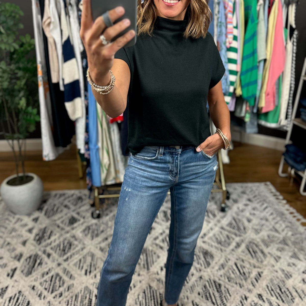 The Emily Mid-Rise Ankle Straight Denim – Anna Kaytes Boutique
